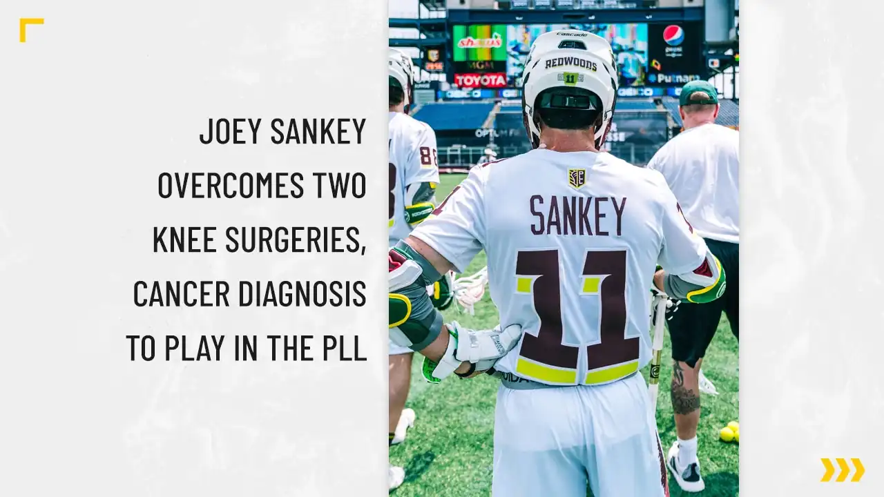 Joey Sankey overcomes two knee surgeries, cancer diagnosis to play in ...