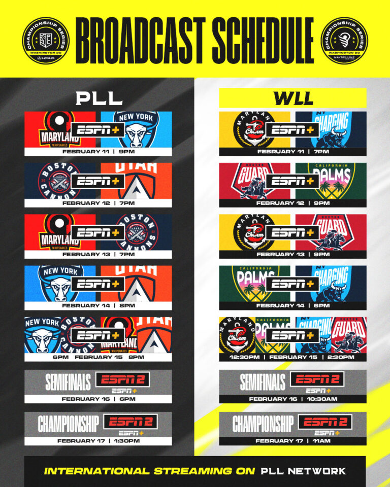 Where to Watch PLL Lacrosse Games - Premier Lacrosse League